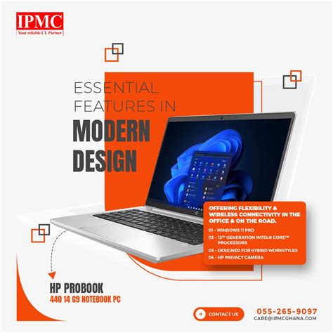 The Hp Probook 440 Laptop Provides Growing Businesses With The Commercial Grade Performance Hp