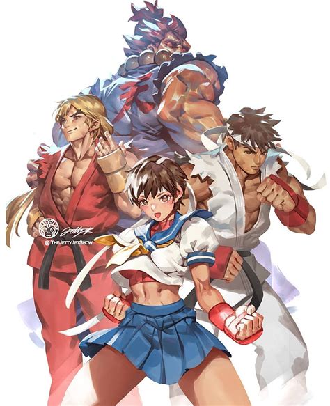 Streetfighter Alpha Collage By Thejettyjetshow On Deviantart Sakura