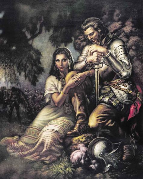 La Malinche Y Cortes Jesús Helguera Jesus Helguera Mexican Culture