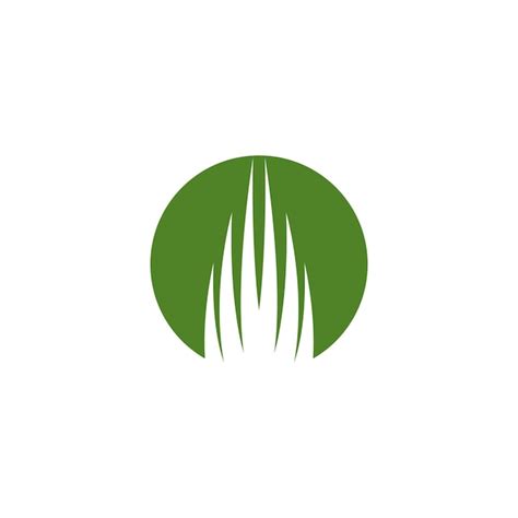 Premium Vector Grass Logo Template Vector Icon Illustration