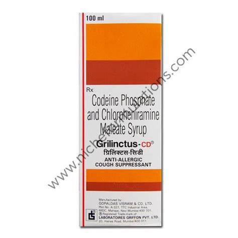 Grilinctus Cd Syrup Niche Formulations
