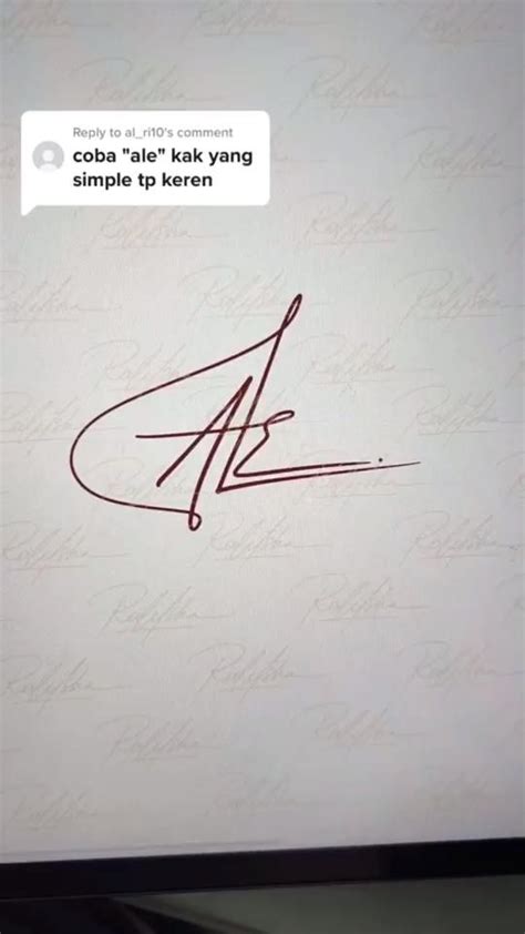 49 Ide Paraf Tanda Tangan Tanda Huruf