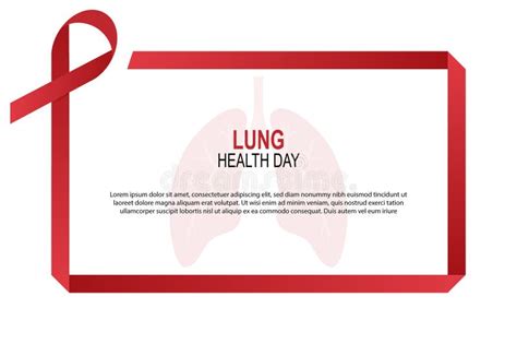 Lung Health Day Background Stock Vector Illustration Of Lung 337529762