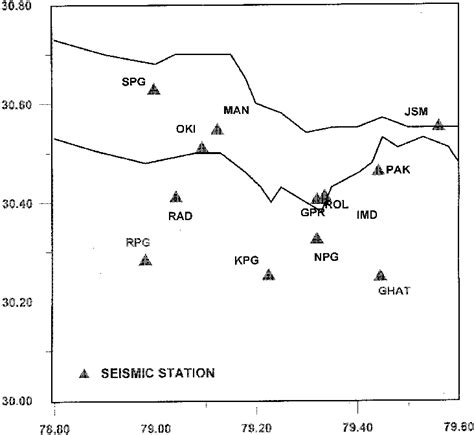 Location Map Of Stations Operated By Ngri In And Around The Chamoli