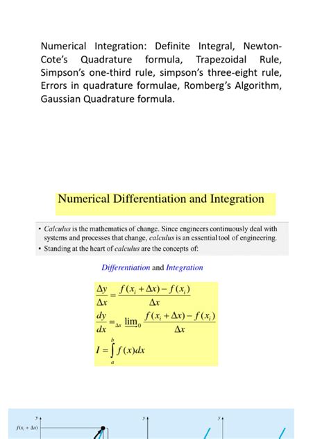 Lect Integration N Differentition2024 Pdf Integral Mathematical