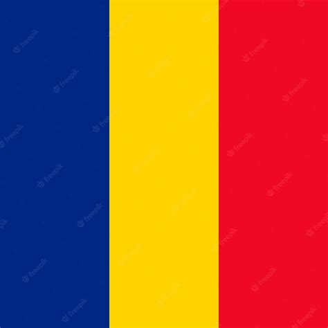Premium Vector Romania Flag Official Colors Vector Illustration
