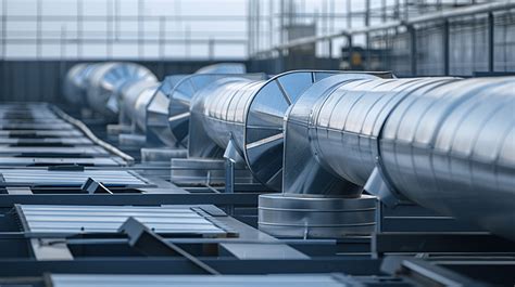 Air Ventilation Flow System On The Roof Of The Building Vent Pipe Fan