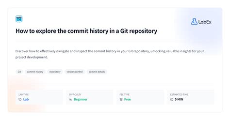 How To Explore The Commit History In A Git Repository Labex