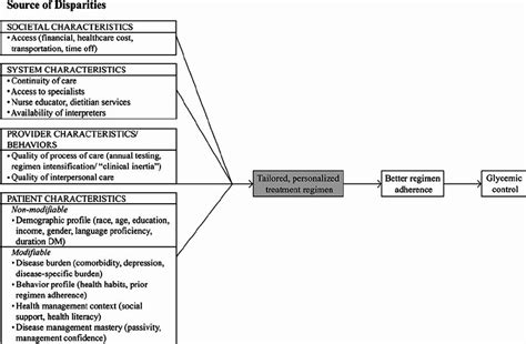 Comprehensive Conceptual Framework For Evaluating Diabetes Disparities Download Scientific