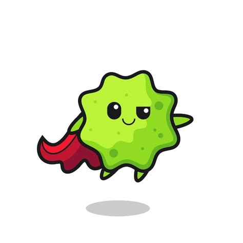 Premium Vector Cute Splat Superhero Character Is Flying