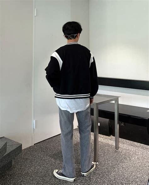 Black Varsity Jacket Na Il Deung The Sound Of Magic Fashion Chingu