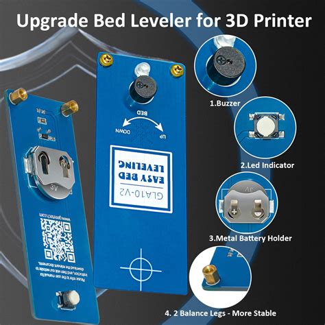 Geeetech Gla10 V2 Herramienta De Nivelación De Cama Para Impresora 3d