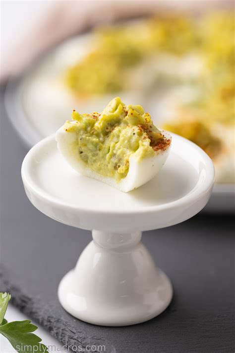 Avocado Deviled Eggs Recipe Simply Macros