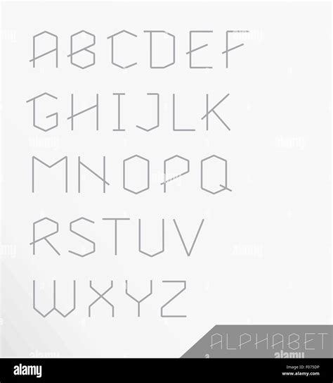 Graphic Alphabet Set Stock Vector Image And Art Alamy