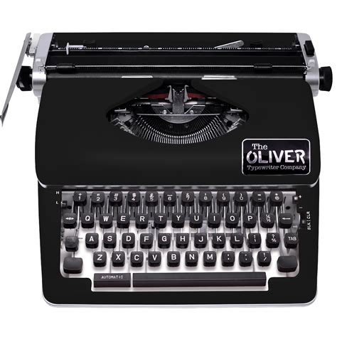 The Oliver Typewriter Company Legacy Prestige Manual Typewriter Black
