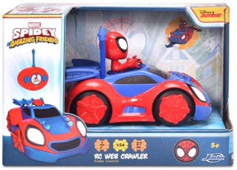 ספיידרמן המכונית של מיילס מוראלס מכונית נטענת על שלט לילדים 17 סמ Jada