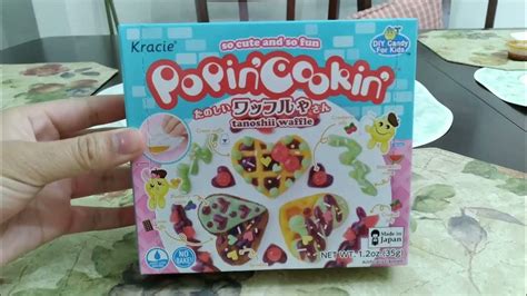 Diy Japanese Candy Popin Cookin Tanoshii Waffles Youtube