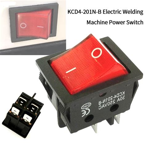 Welding Machine Power Switch 4pin 30a 120250vac Electric Heater Switch
