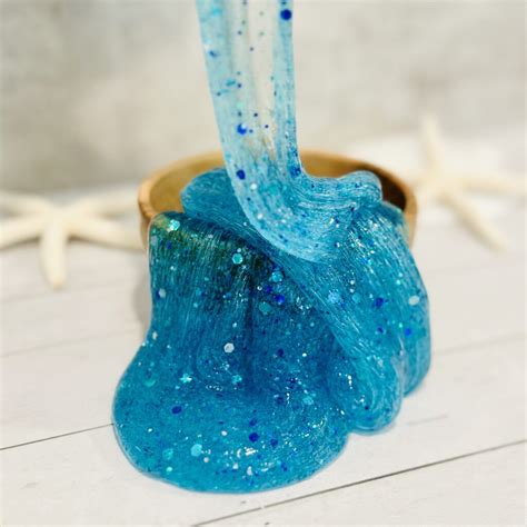 How To Make Ocean Fluffy Slime No Borax Raising Wild Things Sensory