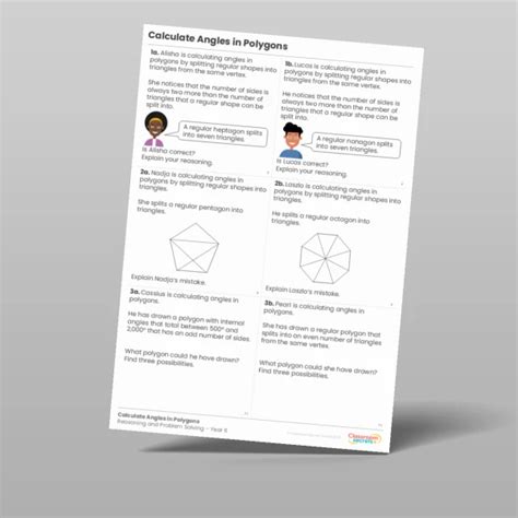 Year 6 Calculate Angles Reasoning And Problem Solving Resource