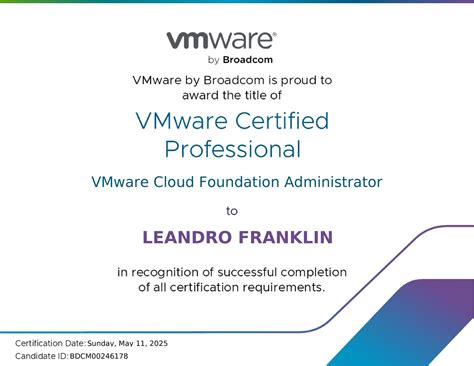 Exame Vmware Vcp Vcf Administrator Como Passei