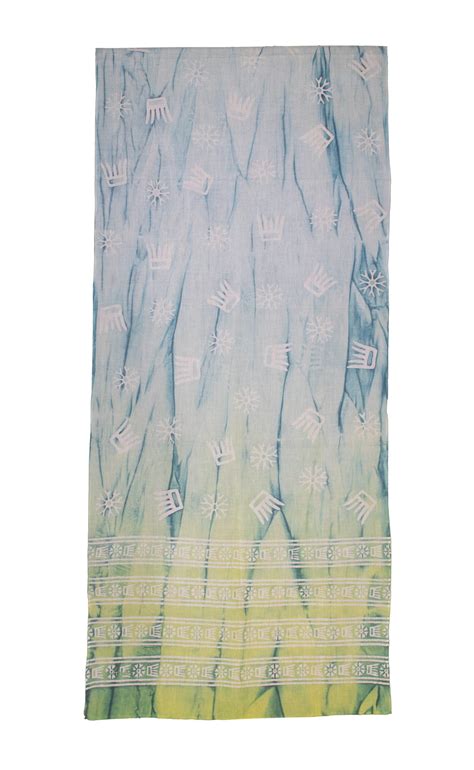 Wax Batik Cotton Dyed With Ombre Dying Technique Indic Brands