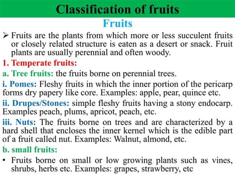 5 Classification Of Fruits According To Typespptx