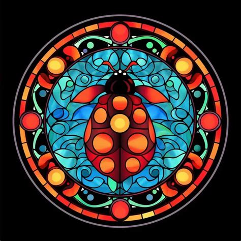 Round Stained Glass Windows Midjourney Prompt Promptbase