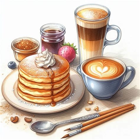 Pin Di Laketta Reed Su Cute Art Disegno Cibo Cibo Bere