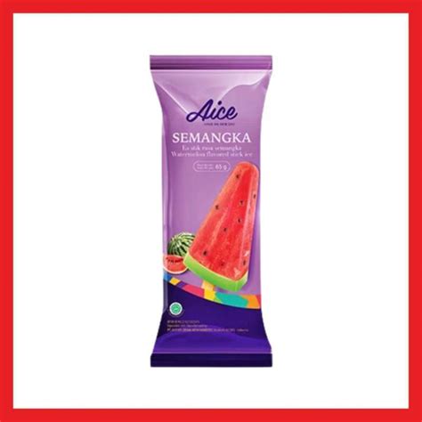 Jual Aice Watermelon Flavored Stick Es Krim Rasa Semangka 65gr 1 Pcs Di Seller Djl Star