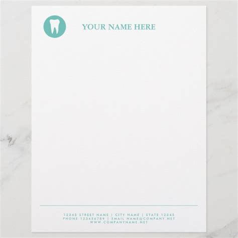 Dental Practice Letterhead Template And Tooth Logo