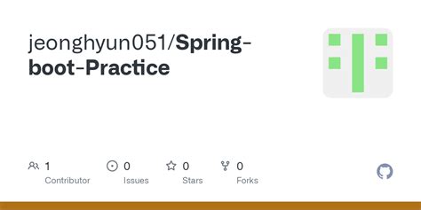 github jeonghyun051 spring boot practice
