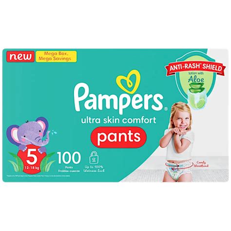 Pampers Mega Box Pants No5 100s 12 18kg