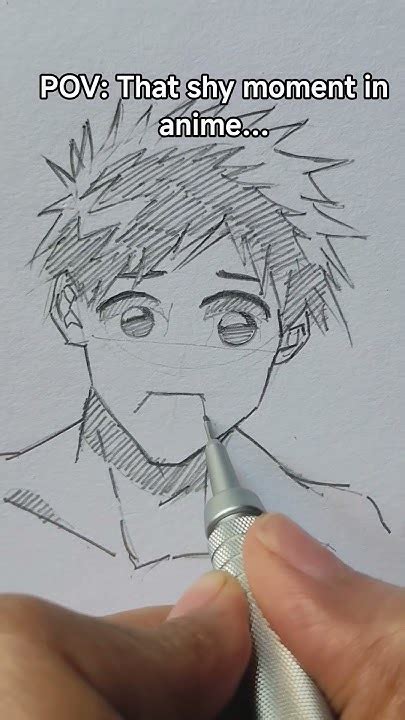 How To Draw A Shy Anime Face Animeart Animedrawing Drawingtutorial