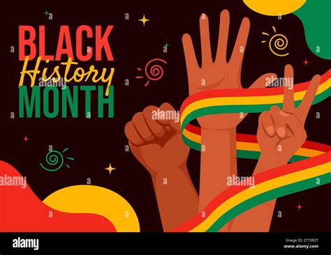 Black History Month Vector Design Illustration To Commemorate The Great