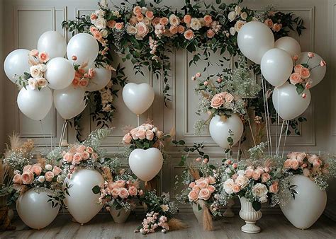 Avezano Bohemian Wedding Party Pink Balloons And Roses Photography Bac