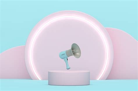 핑크와 블루 빈 장면 빈 제품 스탠드 제품 프리젠 테이션을위한 빈 단계 0명에 대한 스톡 사진 및 기타 이미지 0명 3차원 형태 가정의 방 Istock