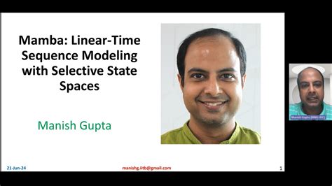 Mamba Linear Time Sequence Modeling With Selective State Spaces Youtube