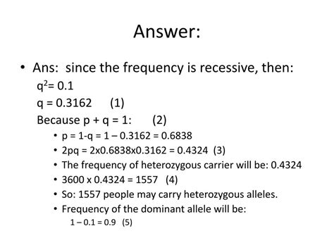 Ppt Frequency Problem Practice Powerpoint Presentation Free Download Id2825910
