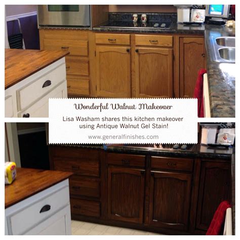Oil Based Gel Stain General Finishes Walnut Kitchen Cabinets