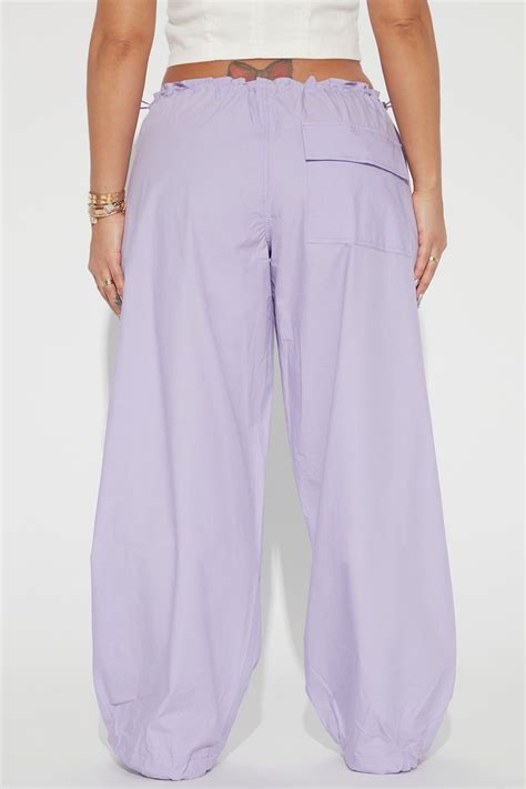Laguna Low Slung Parachute Pant Lavender Fashion Nova