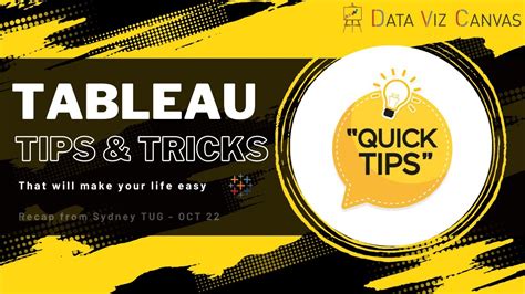 Tableau Tips And Tricks That You Should Know Amazing Tableau Tips