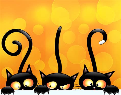 Download Halloween Cats Black Cats Royalty Free Stock Illustration