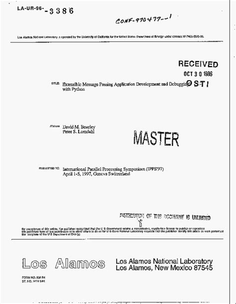 Pdf Extensible Message Passing Application Development And Debugging