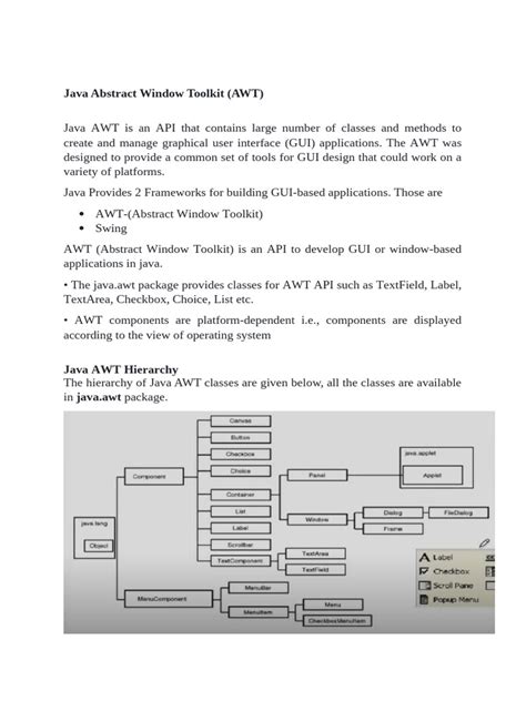 Java Abstract Window Toolkit Pdf Window Computing Computer Science