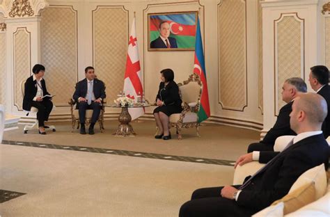 შალვა პაპუაშვილი აზერბაიჯანის პარლამენტის თავმჯდომარეს შეხვდა