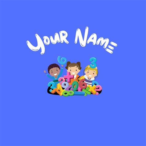 Modelo De Logotipo Infantil Bonito Azul Ilustrado Vetor Premium