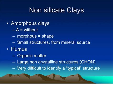 Ppt Non Silicate Clays Powerpoint Presentation Free Download Id170307