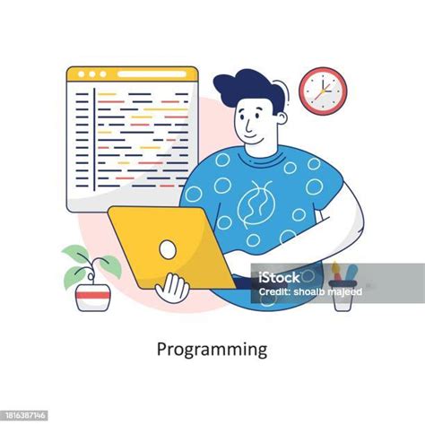 Programming Vector Colorful Design Illustration Symbol On White