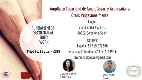 Foundations Sexological Bodywork Spain Sex Coach Tantra